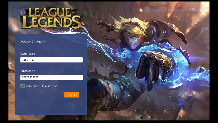 League Of Legends template by 지호 허