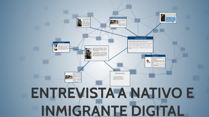 ENTREVISTA A NATIVO E INMIGRANTE DIGITAL by Alejandra García on Prezi