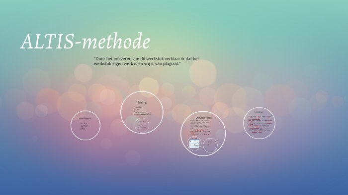 ALTIS-methode by on Prezi