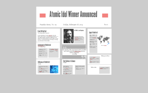 Atomic Idol Winner Announced by Josh H on Prezi