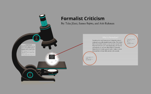 Formalist Approach by Taha Jilani on Prezi