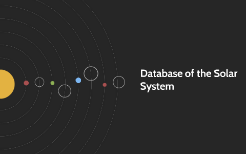 Database of Solar System by Kiran Webster on Prezi