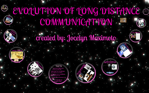 Evolution of long distance communication by jocelyn maximoto on Prezi