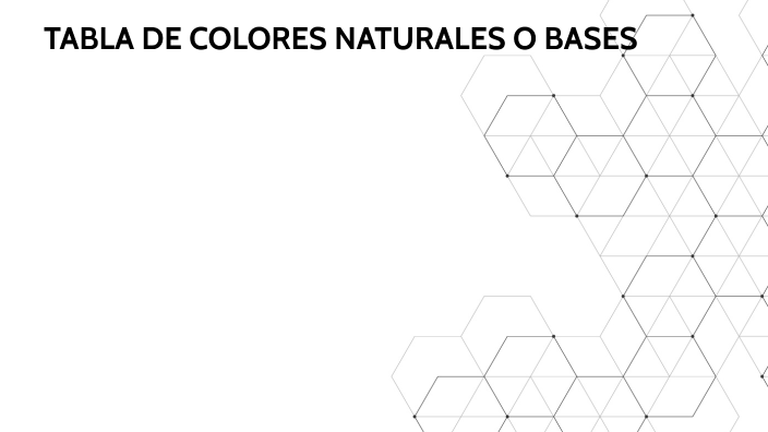 TABLA DE COLORES NATURALES O BASES by FLori H on Prezi