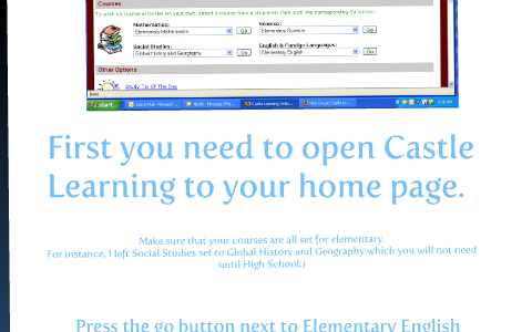 How to use Castle Learning by Matthew Fink on Prezi