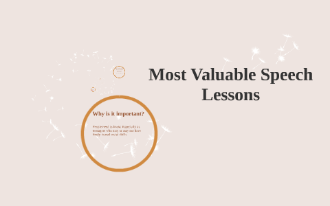 Most Valuable Speech Lessons by Amanda King on Prezi
