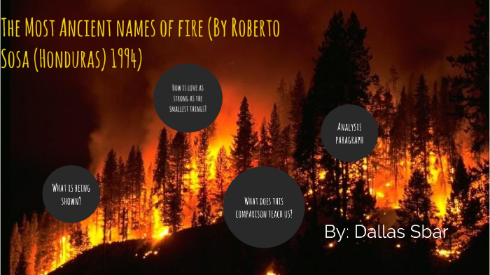 The most Ancient Names Of Fire by Dallas Sbar on Prezi