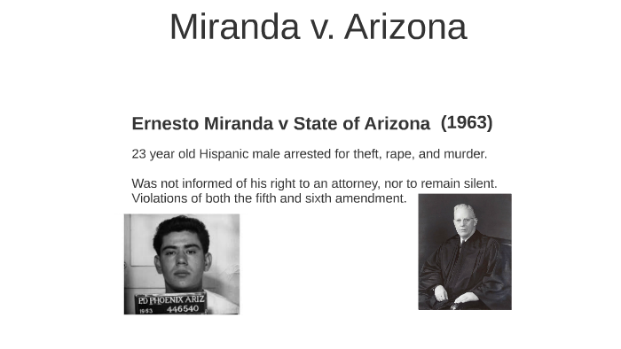 Miranda V. Arizona by nathanial tidwell on Prezi