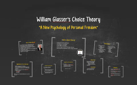 William Glasser's Choice Theory by Meghan Morris on Prezi