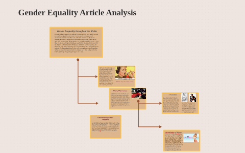 Gender Equality Article Analysis by Myles Bellamy