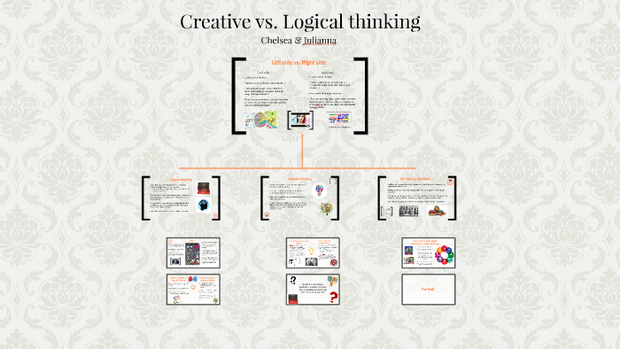Creative vs. Logical thinking by chelsea quinto on Prezi