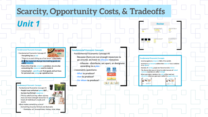 Scarcity, Opportunity Costs, & Tradeoffs by Michael Baranick on Prezi