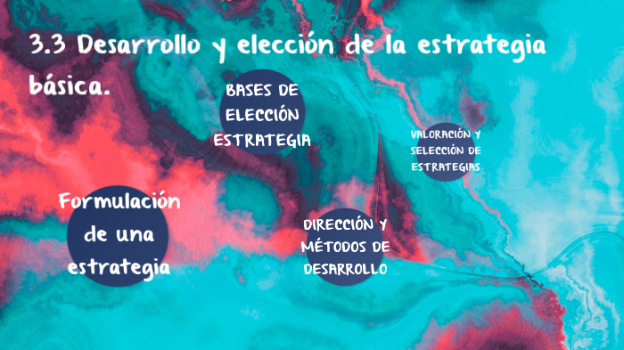 Desarrollo y elección de la estrategia básica by Daniela Corio on Prezi