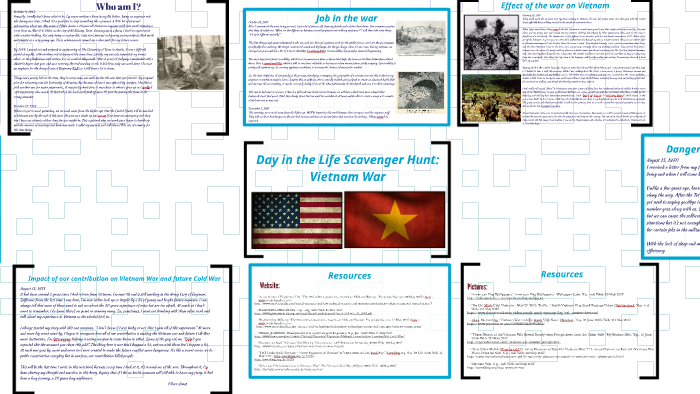Day in the Life Scavenger Hunt: Vietnam War by Di Nguyen on Prezi