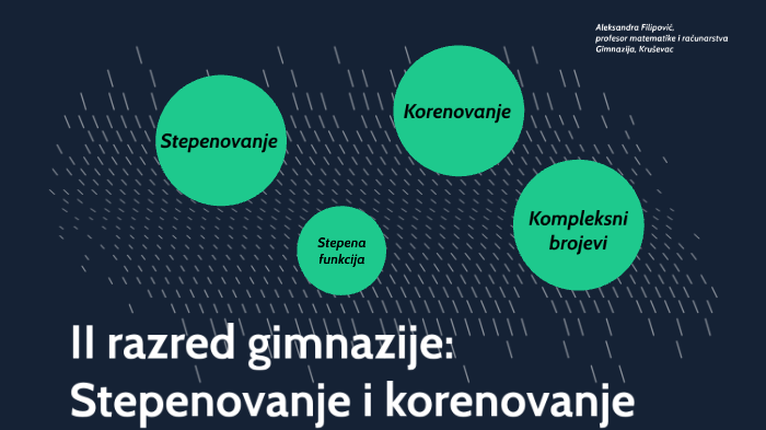 Stepenovanje i korenovanje by Aleksandra Filipović on Prezi