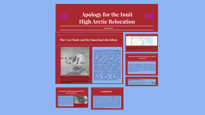 Apology for the Inuit High Artic Relocation by on Prezi