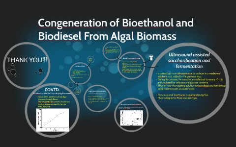 Congeneration of Bioethanol and Biodiesel From Algal Biomas by koushik ...