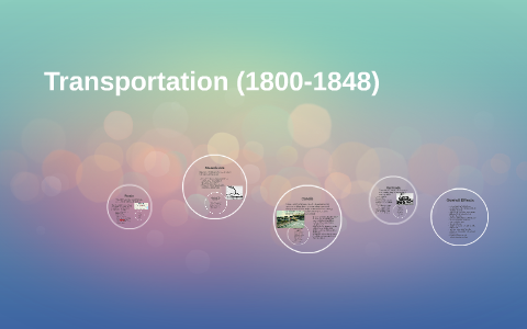 Transportation (1800-1848) by Diane Blocker on Prezi