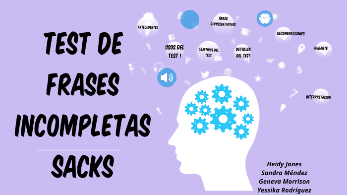 Test de frases incompletas de Sacks by HEIDY DELGADO on Prezi