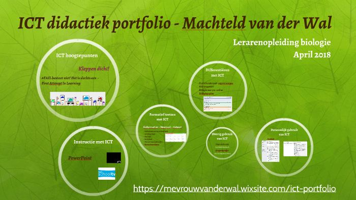 ICT didactiek portfolio - Machteld van der Wal by WAM WAM on Prezi
