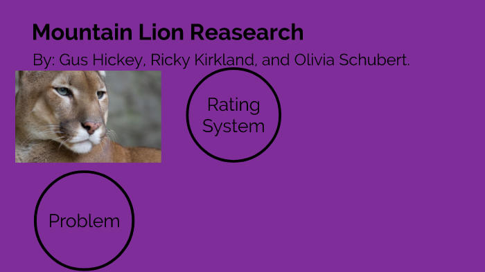 mountain lion research by August Hickey on Prezi