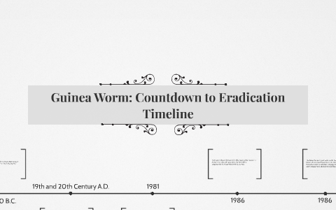 Guinea Worm: Countdown to Eradication Timeline by diana greenaway on Prezi
