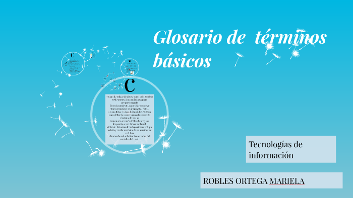 GLOSARIO DE TERMINOS BASICOS by Mariela Robles