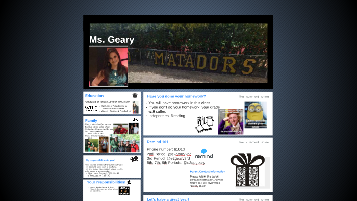 Ms. Geary by Megan Geary on Prezi