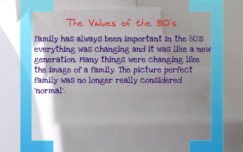 Values and culture from the 80's by Miriam Diaz on Prezi
