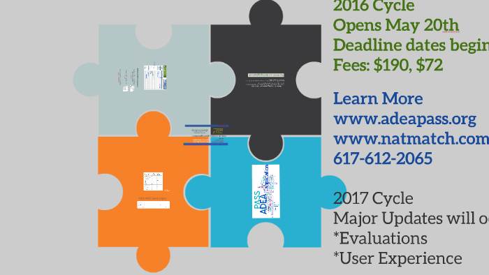 2015-2016 ADEA PASS for applicants by Emily Rhineberger on Prezi