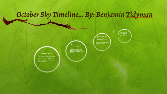 October Sky Timeline... By: Benjamin Tidyman by Ben Tidyman on Prezi