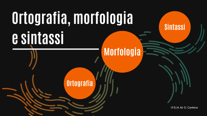 Ortografia, morfologia e sintassi by Maria Rosalia Polizzi on Prezi