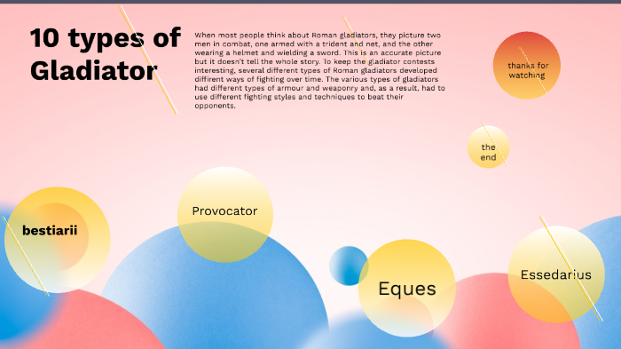 10 types of gladiator by Finlay Dewar on Prezi