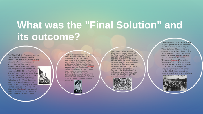 What was the "Final Solution" and its outcome? by Arianna DeVitis on Prezi