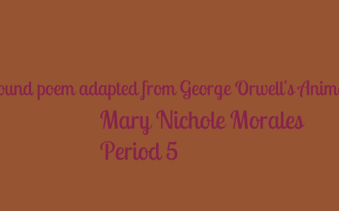 Animal Farm Poem by Mary Nichole Morales on Prezi