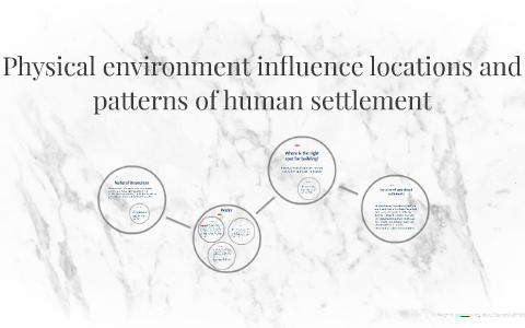 Physical environment influence locations and patterns of human ...