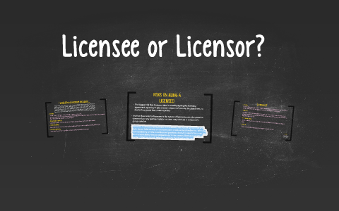 Licensor vs license: differences and uses for each one – exclusive vs ...