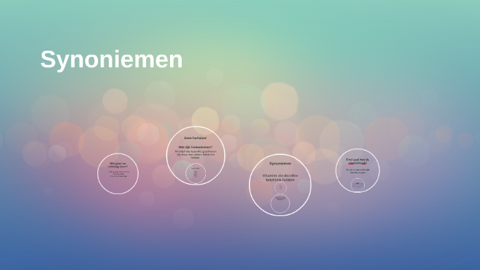 Synoniemen by Iris Hoogland on Prezi