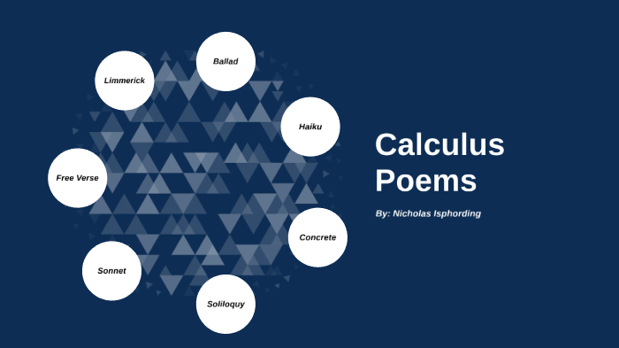 Calculus Poems by Nicholas Isphording on Prezi