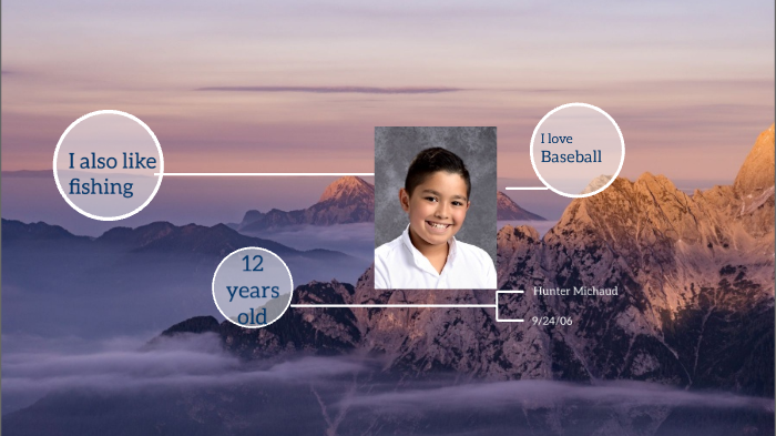 all about me slide by HUNTER MICHAUD on Prezi