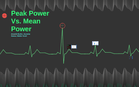 Peak Power Vs. Mean Power by Walter Scott on Prezi