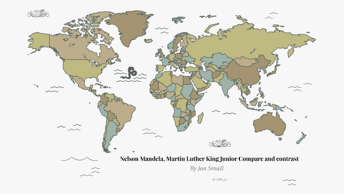 Nelson Mandela, Martin Luther King Junior Compare and contrast by Jon ...