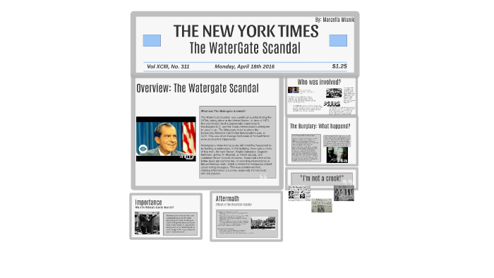 WaterGate Scandal Presentation by Marcella Misnik