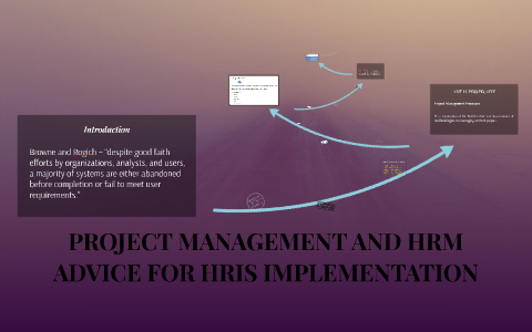 PROJECT MANAGEMENT AND HRM ADVICE FOR HRIS IMPLEMENTATION by Mara ...