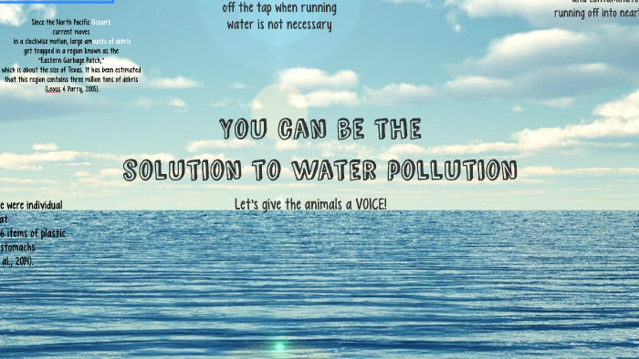 Be the sollution to water pollution by Macy Moherman on Prezi