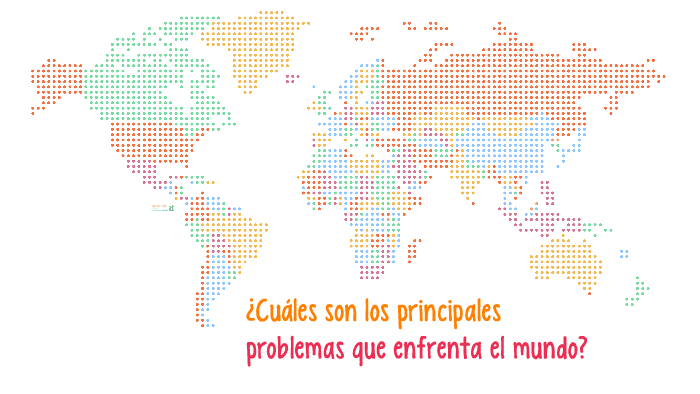 ¿Cuáles son los principales problemas que enfrenta el mundo? by Sharely ...