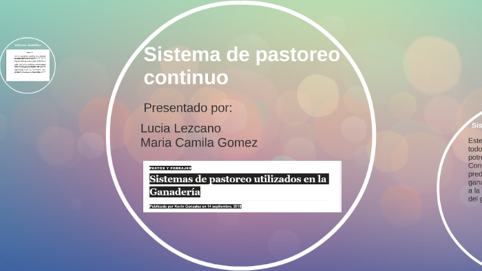 Sistema de pastoreo continuo by Camila Buitrago on Prezi