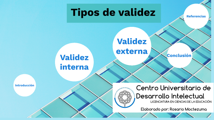 Tipos de validez by Rosario Moctezuma on Prezi