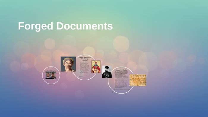 Forged Documents by Robert David on Prezi