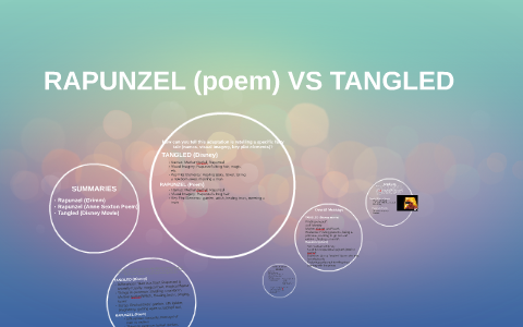 RAPUNZEL (poem) VS TANGLED by Angie Lee on Prezi